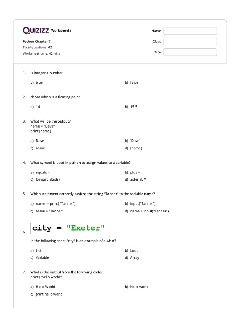 Python Chapter 7 Supplementary Materials | PDF | Python (Programming ...