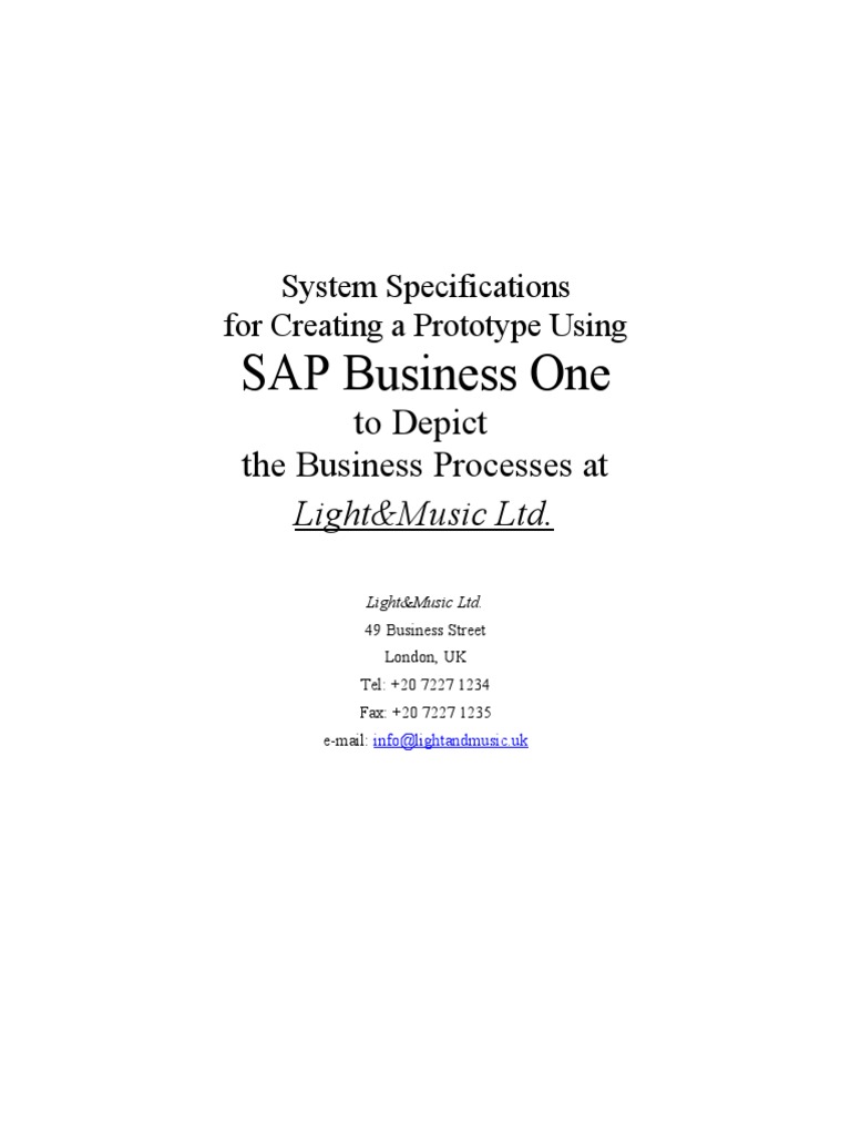 SAP Case Study | PDF | Sap Se | Warehouse