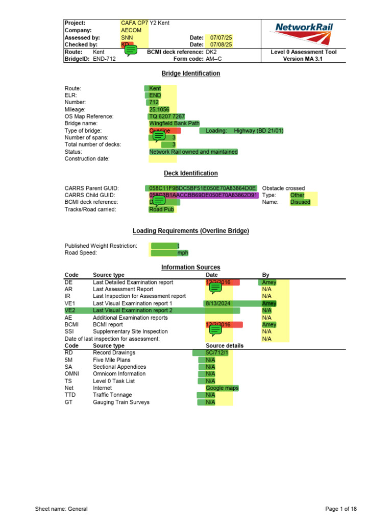 Kent Bridge Assessment Report END-712 | PDF | Masonry | Road
