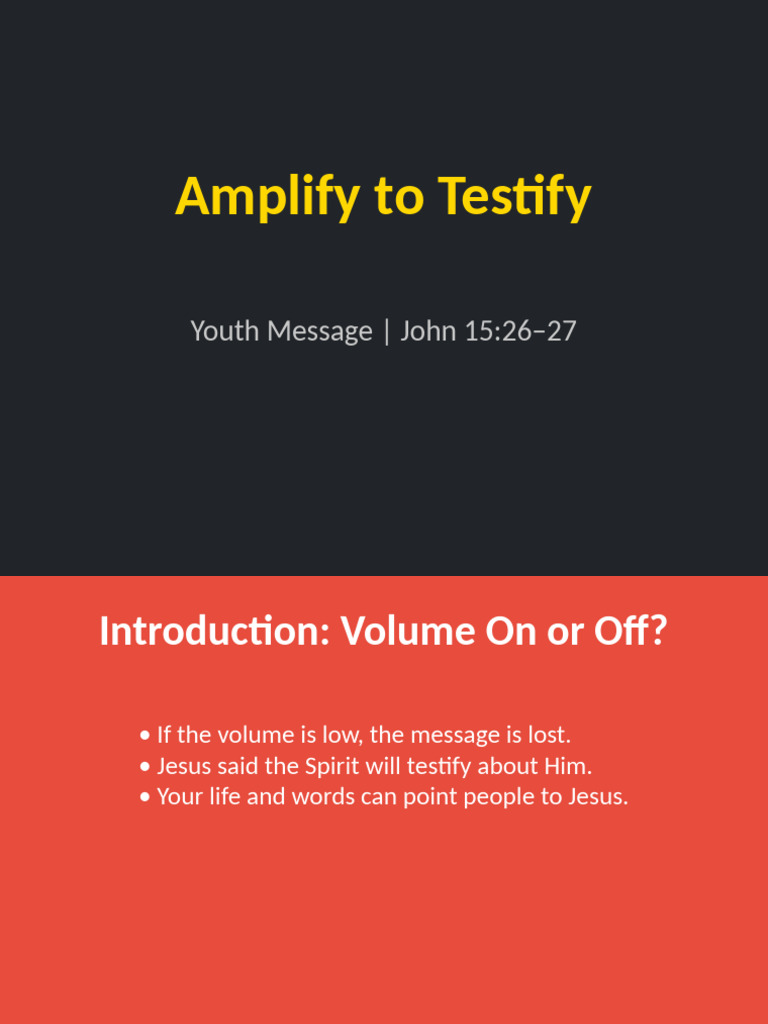 Amplify To Testify Youth Design | PDF