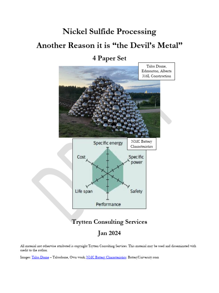 Nickel Sulfide Processing Overview | PDF | Ore | Smelting