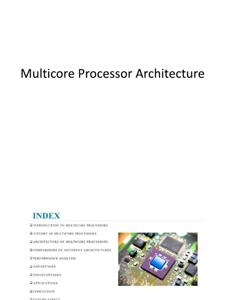 5.2 Multicore Processor Architecture | PDF