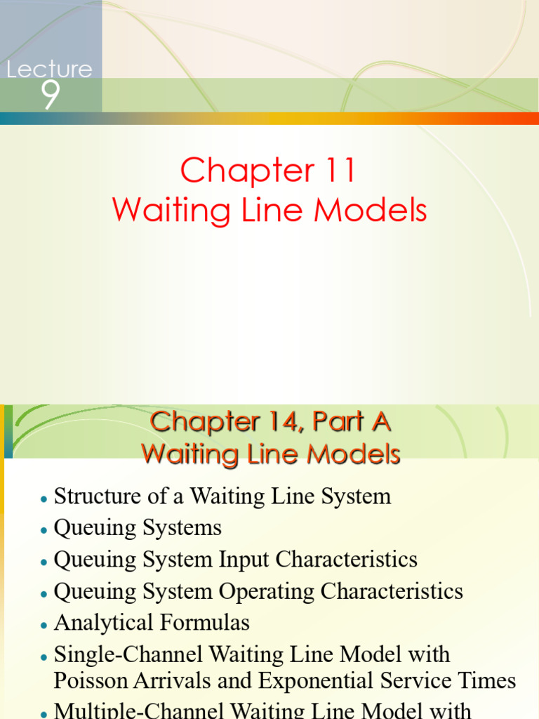 Waiting Line Models and Queuing Theory | PDF | Statistical Theory ...