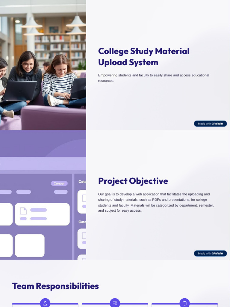College Study Material Upload System | PDF