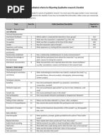 COREQ Checklist for Qualitative Research | PDF | Qualitative Research ...