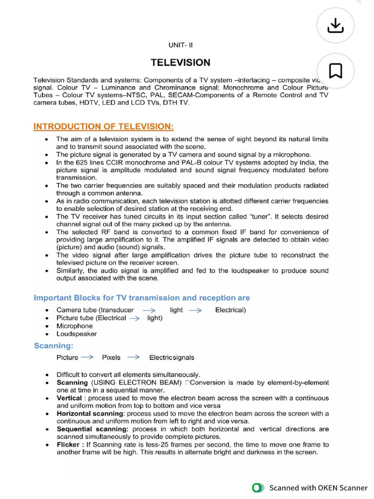 TV 1st Year | PDF