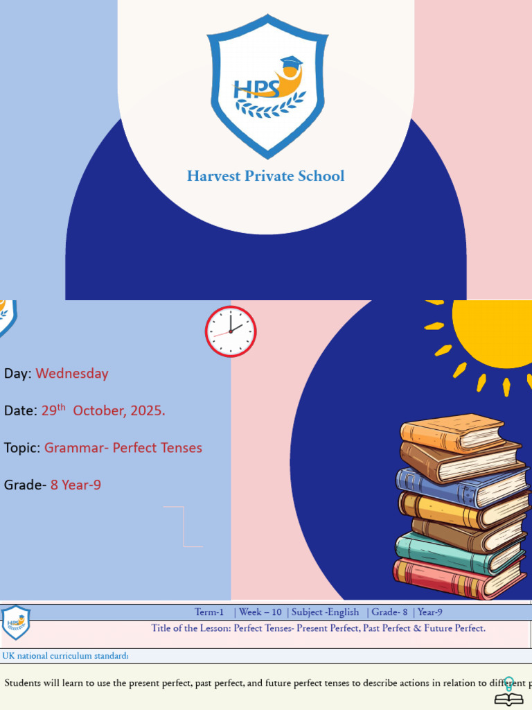 Perfect Tenses Present Perfect, Past Perfect & Future Perfect. | PDF ...