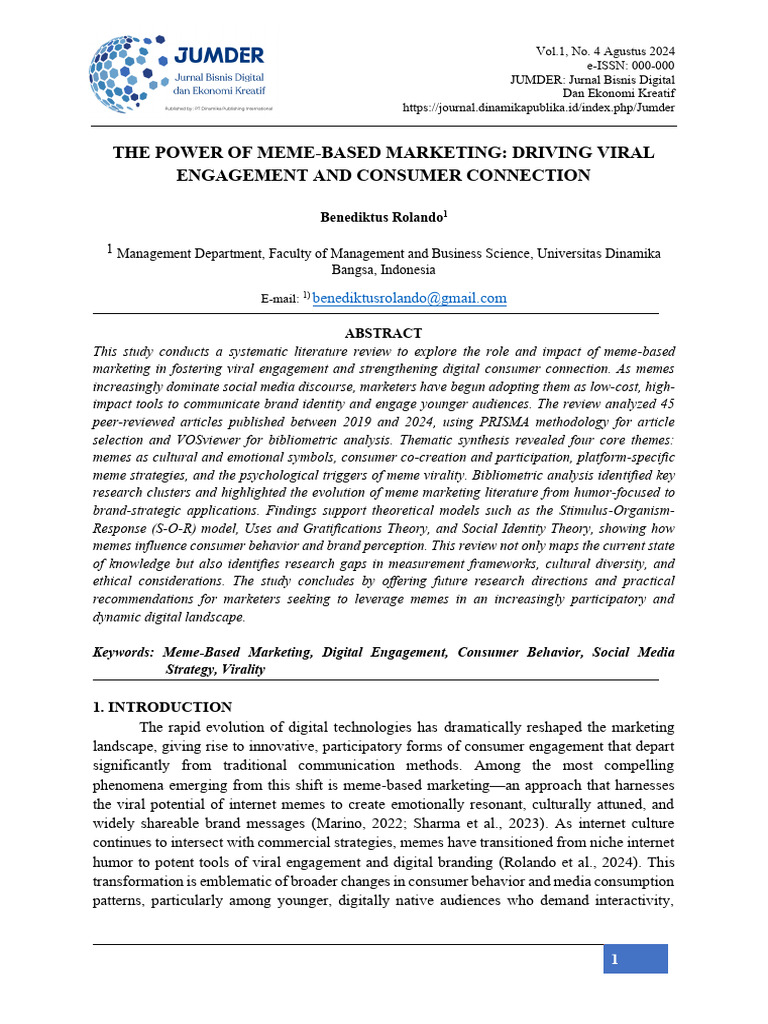 Meme Marketing: Boosting Viral Engagement | PDF | Methodology ...