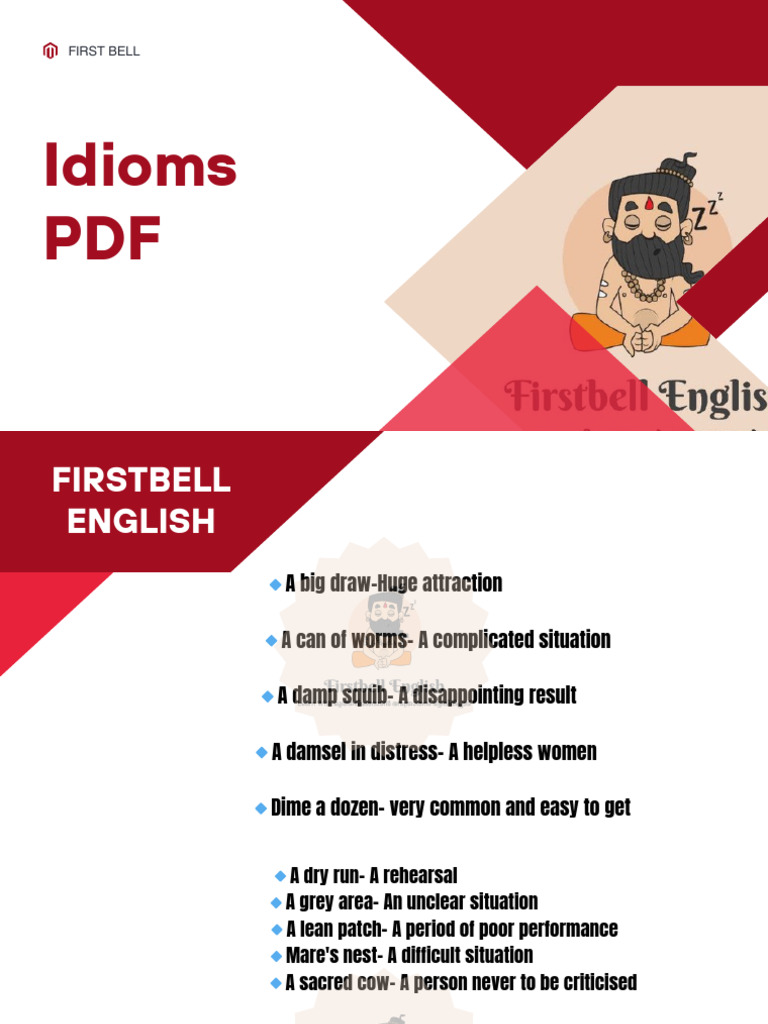 FIRST Bell English Idioms | PDF