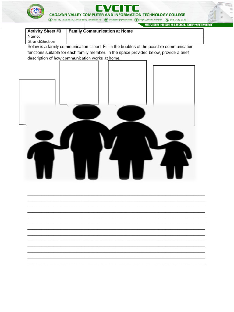 Activity 3 Family Communication | PDF
