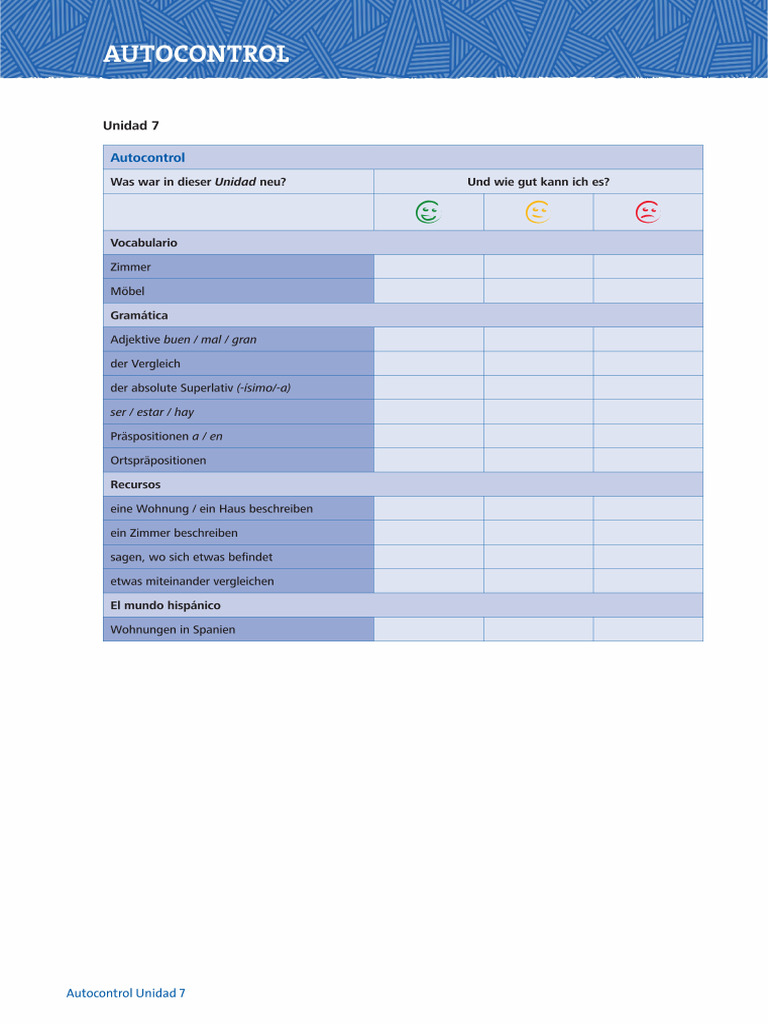 Autocontrol Unidad 7 | PDF