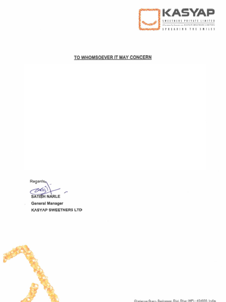 Kasyap Certificate | PDF