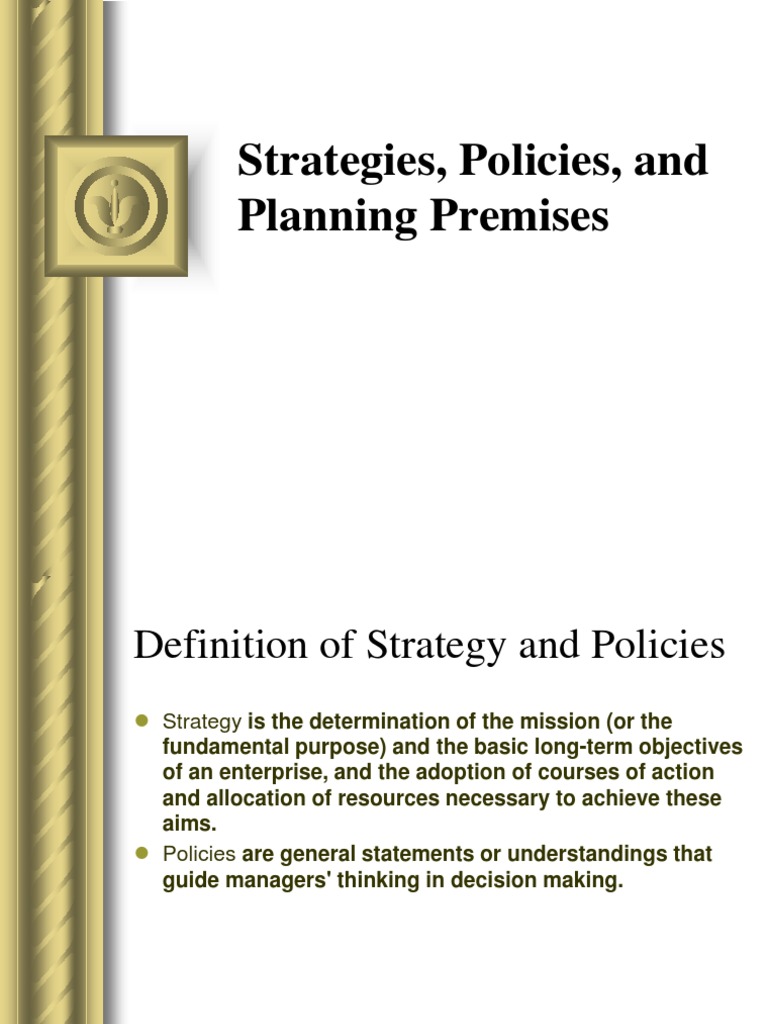 Principles of Management Chapter 4 GTU MBA | PDF | Strategic Management ...
