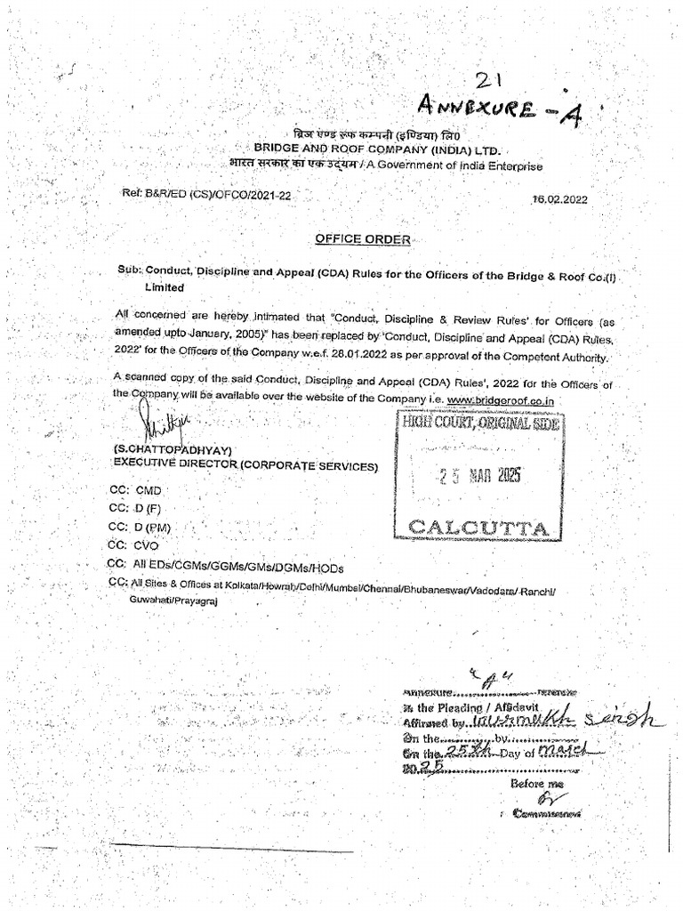 Annexure a - CDA Rules, 2022 (BRB) | PDF