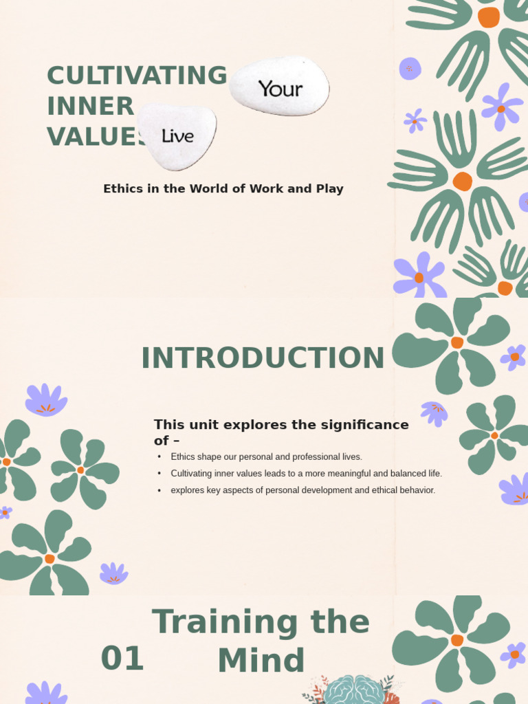Cultivating Inner Values | PDF | Meditation | Well Being