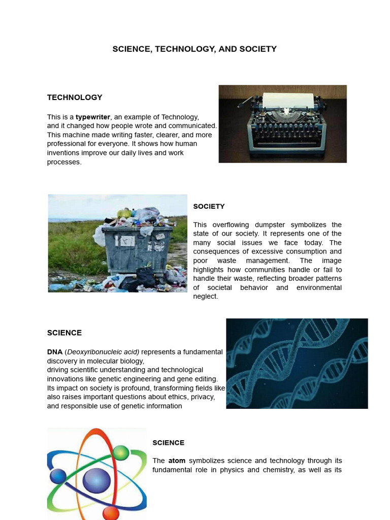 Impact of Technology on Society and Science | PDF | Science | Society