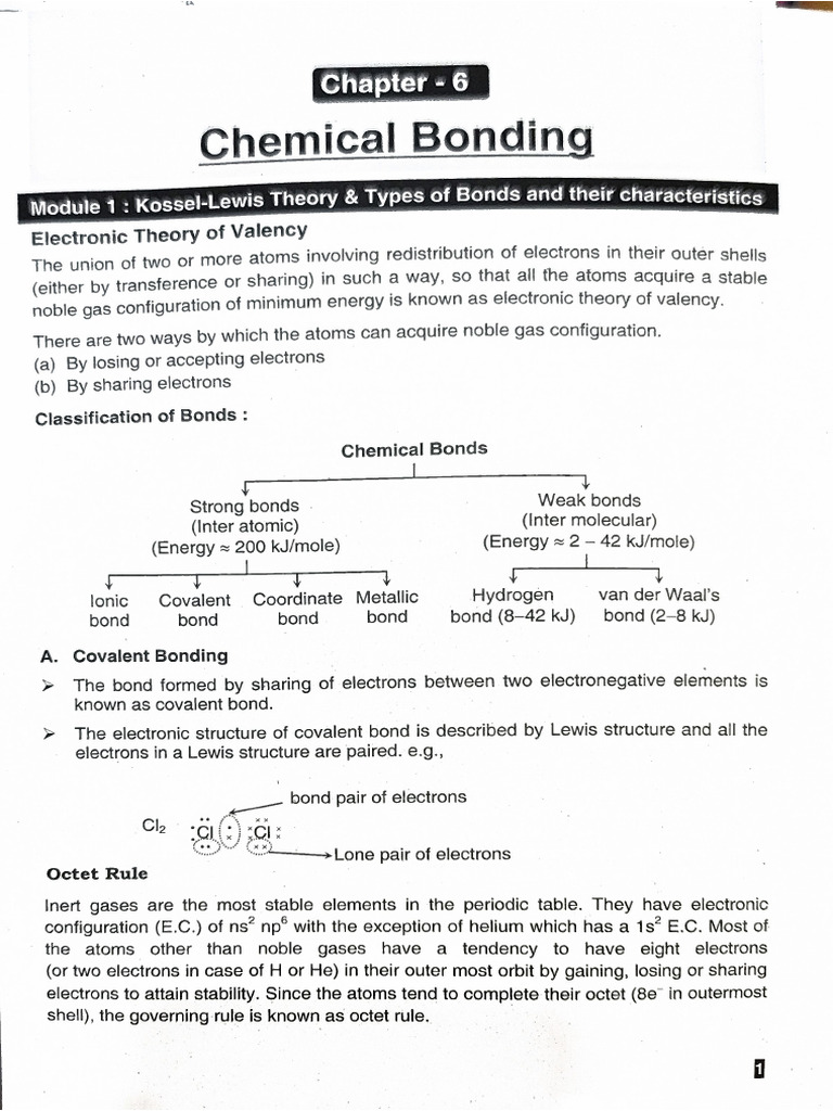 Chemical Bonding | PDF