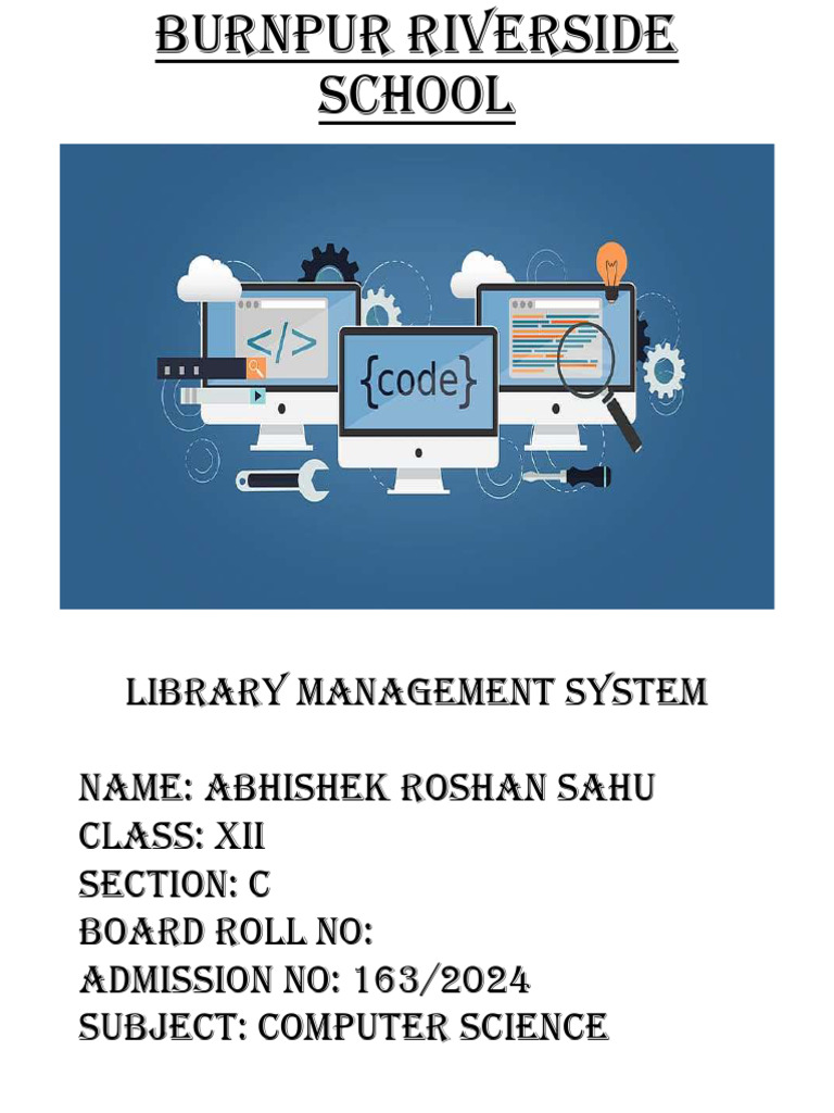 Library Managemnt System 12 Abhishek | PDF | Databases | Computer ...