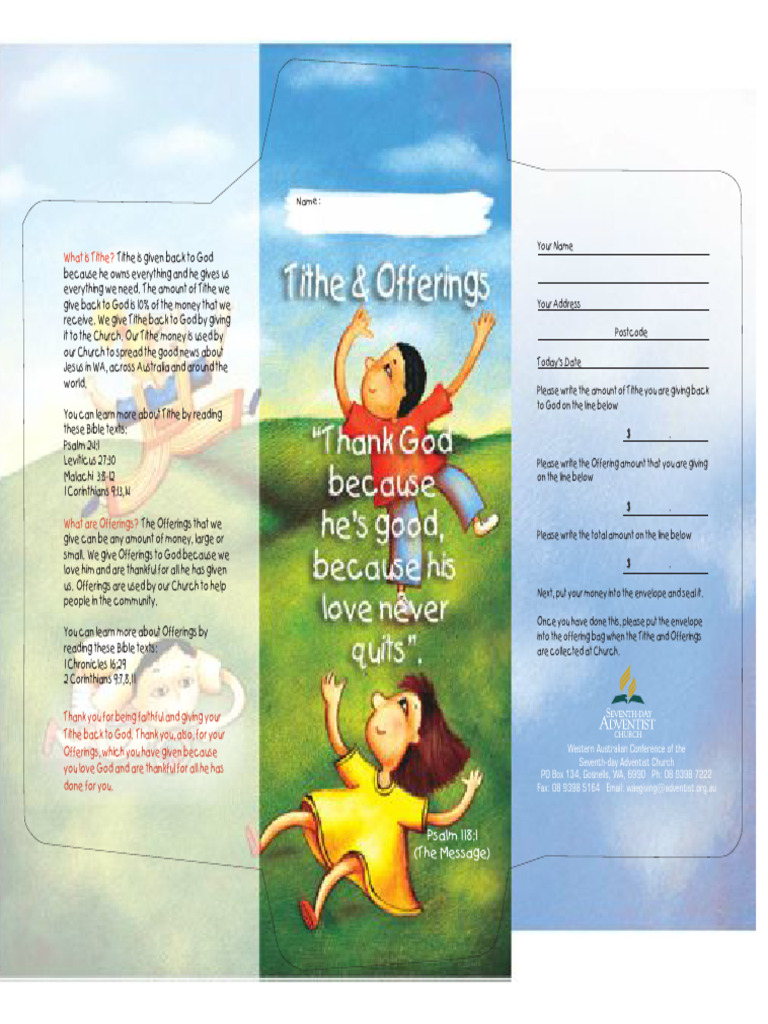 Tithe-Envelopes | PDF | Tithe | Religious Texts