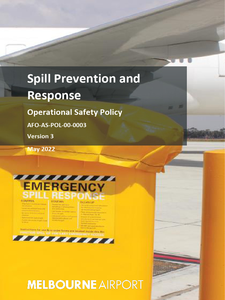 Spill Prevention and Response Policy | PDF | Airport | Dangerous Goods