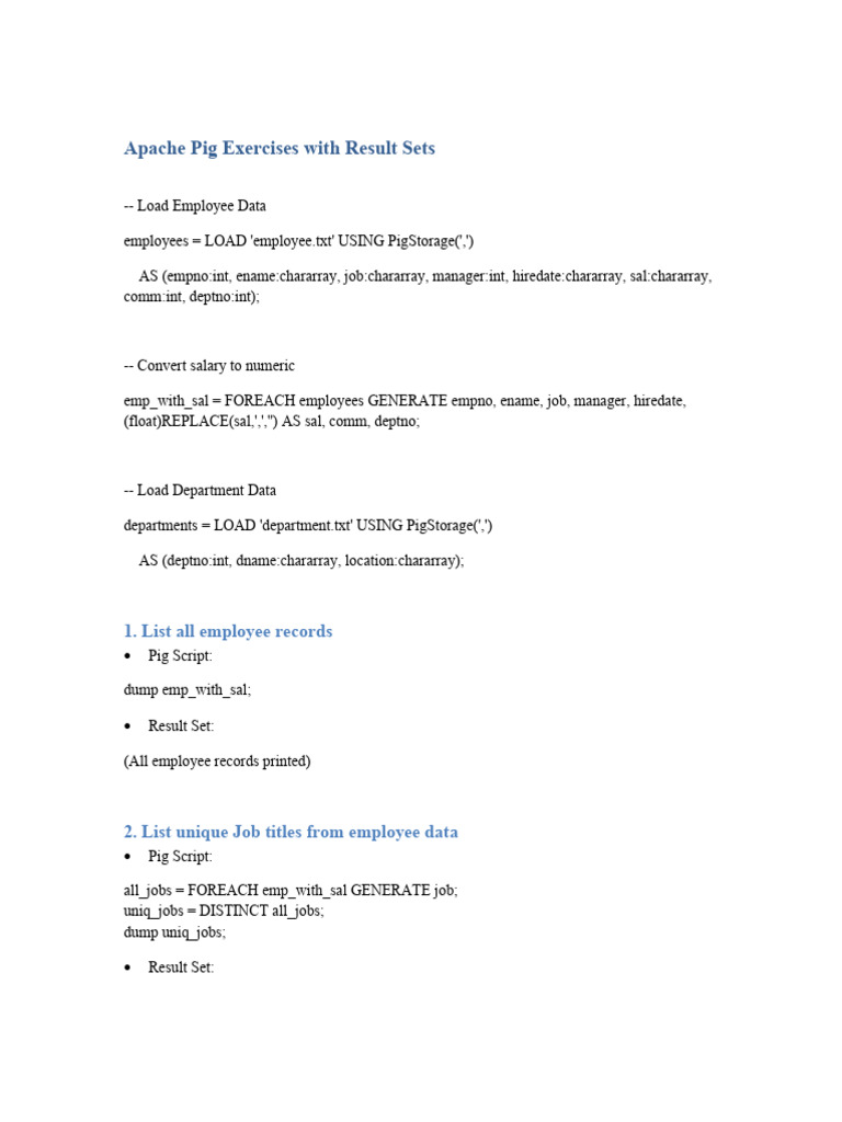 Lab 4 Assignment Apache Pig Exercise | PDF | Chess Theory | Chess