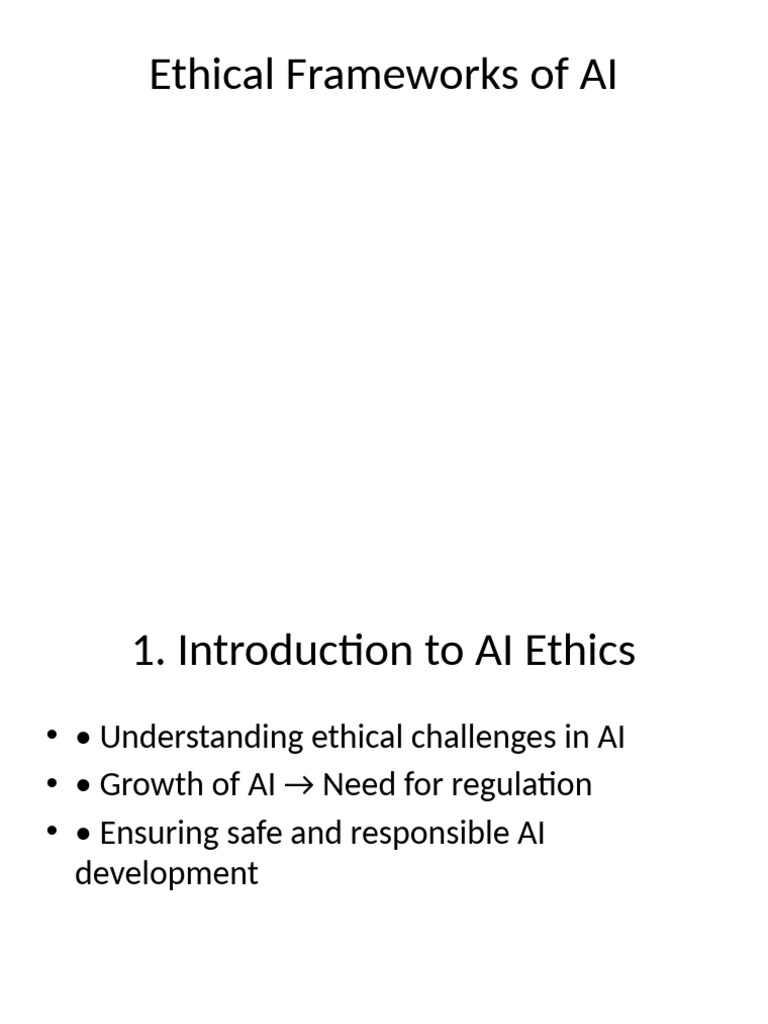 AI Ethical Frameworks | PDF