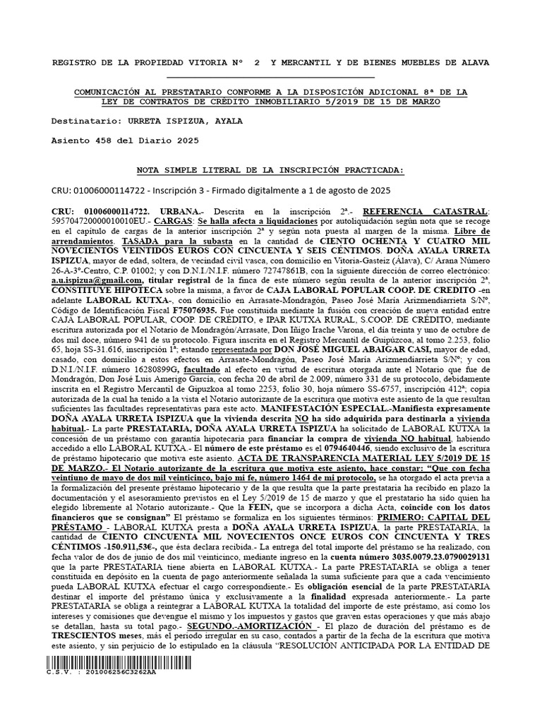 CRU: 01006000114722 - Inscripción 3 - Firmado Digitalmente A 1 de ...