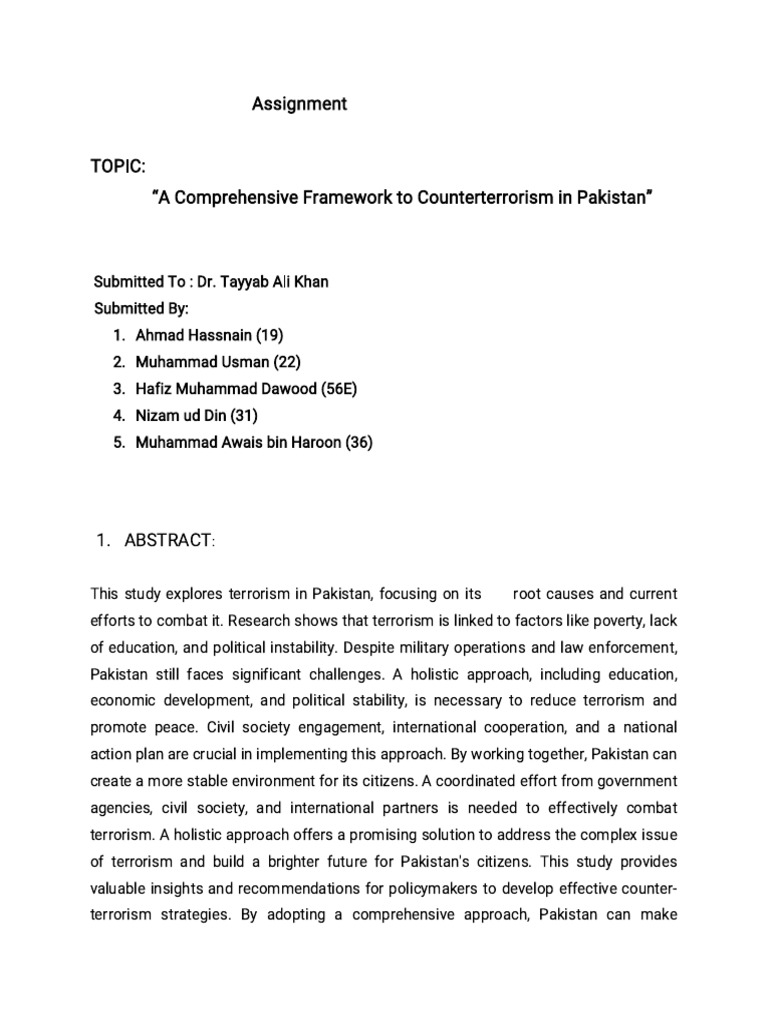 Assignment | PDF | Pakistan | Poverty