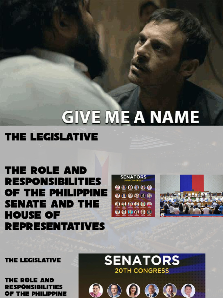Philippine Congress: Roles & Responsibilities | PDF | United States ...