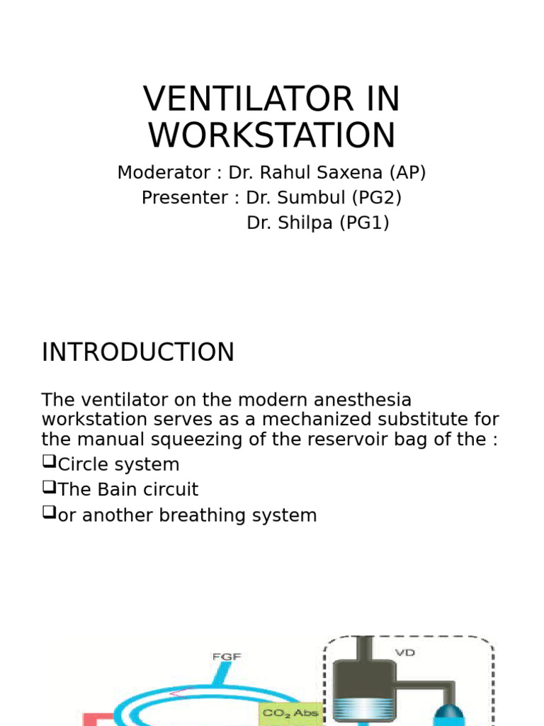 Anesthesia Ventilator Workstation Overview | PDF | Respiratory System ...