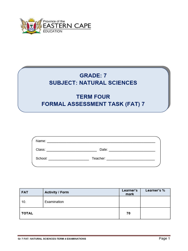 2025 NST_GRADE_7_FINAL EXAMINATIONS | PDF | Tide | Moon