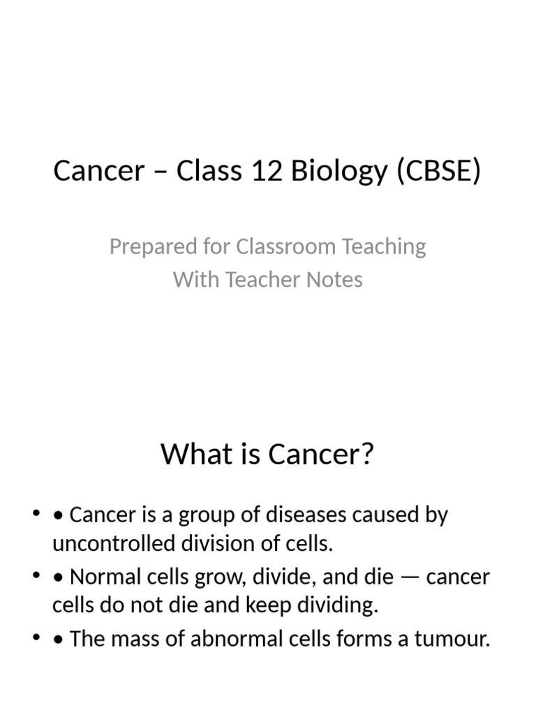 Understanding Cancer: Causes, Types, and Prevention | PDF | Cancer ...