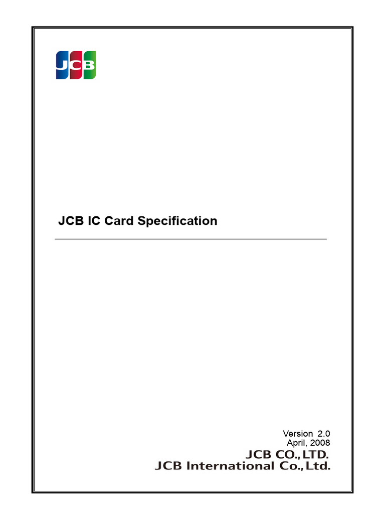 Ic Card Specification 20 Eng | PDF | Personal Identification Number ...