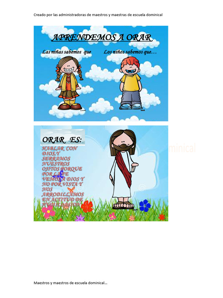 Importancia de la Oración en Niños | PDF