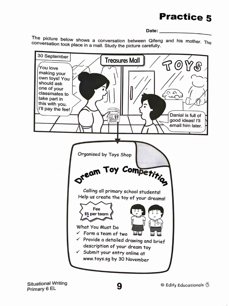 Situational Writing Practice 5 (Edify Educationals) | PDF
