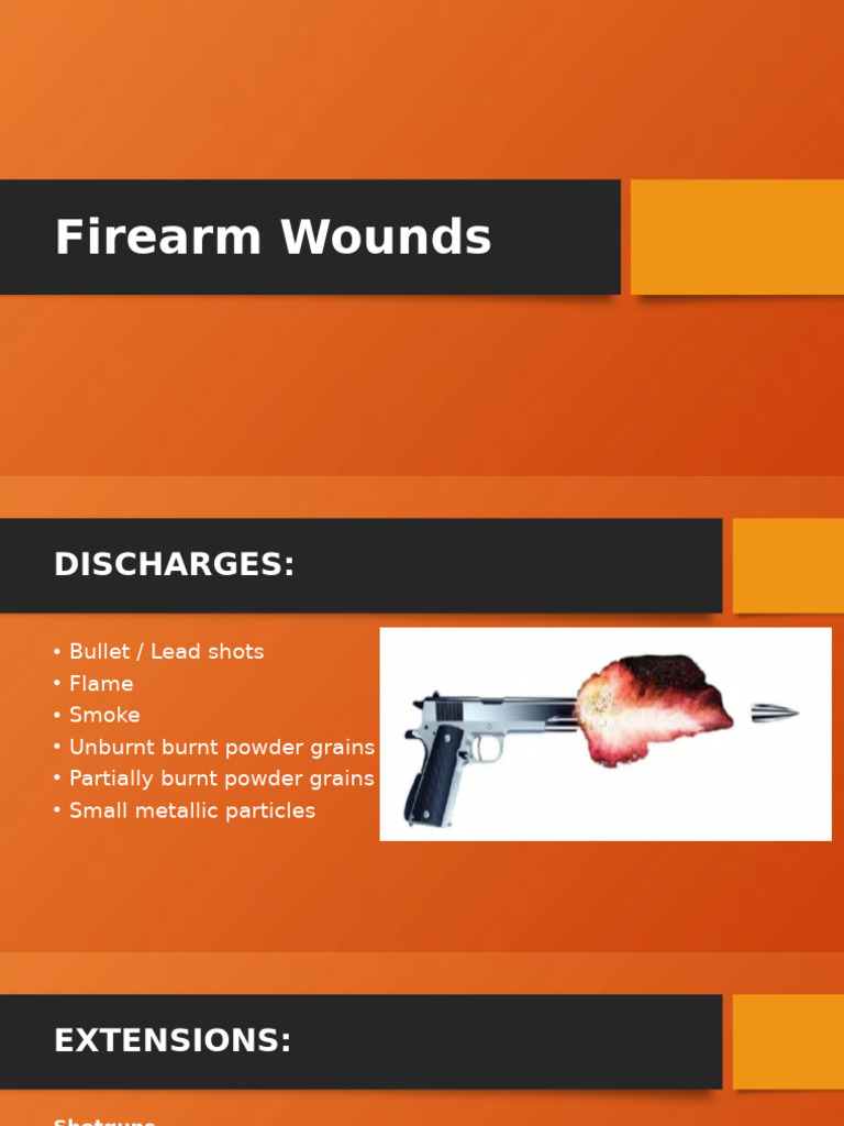 Understanding Firearm Wounds and Effects | PDF | Gun Barrel | Bullet