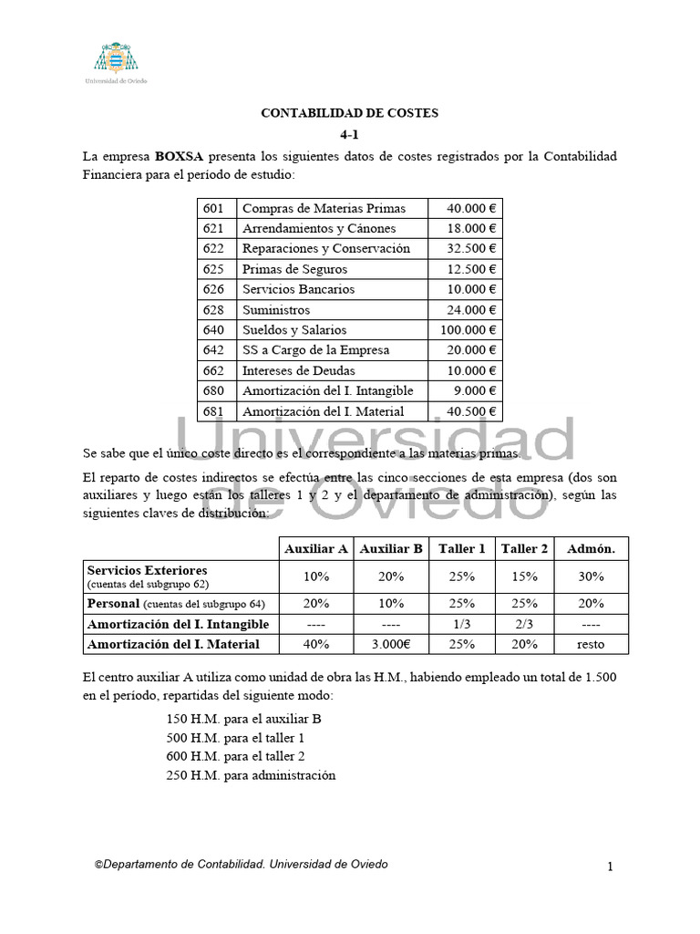 Enunciados Tema 4 Cyf (2024-2025) | PDF | Papel | Contabilidad de costos