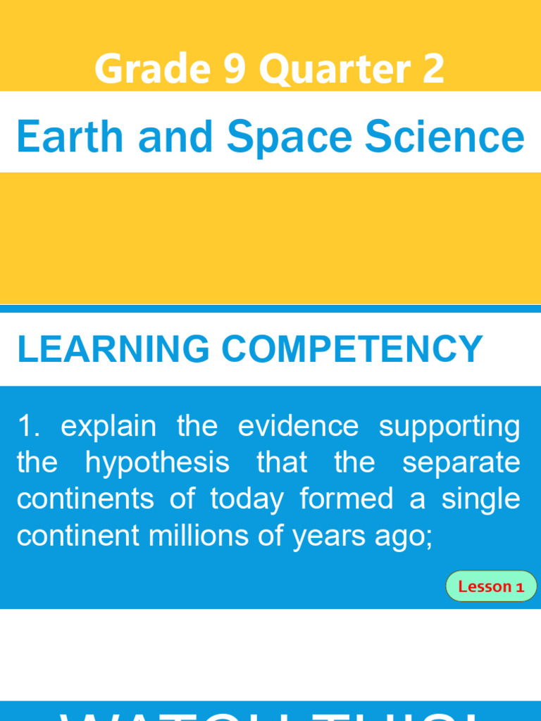 Grade 9 Earth Science: Plate Tectonics | PDF | Geologic Time Scale ...