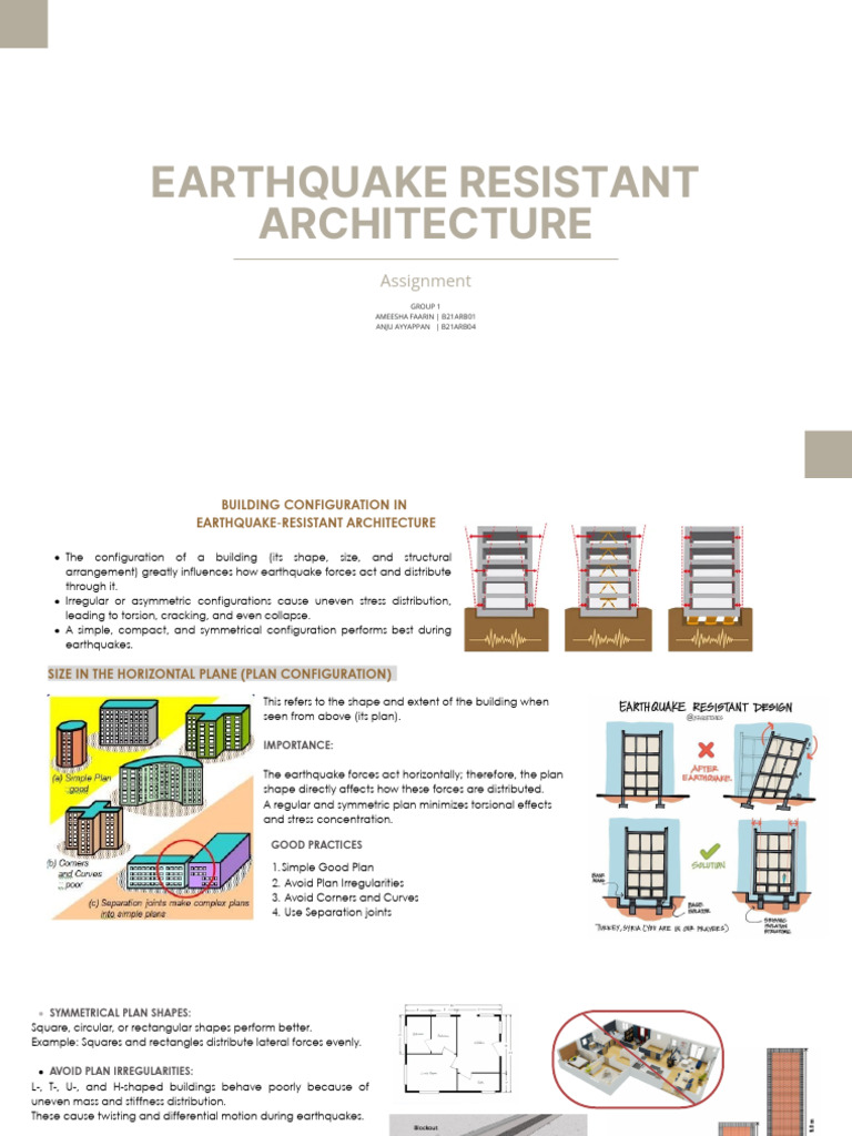 Building Configuration in Earthquake-Resistant Architecture The ...