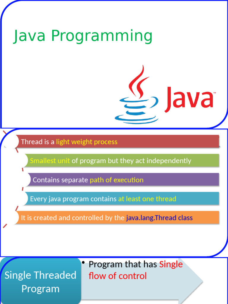 Multi Threading | PDF | Class (Computer Programming) | Thread (Computing)