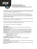 Essential Backpacking Gear Checklist | PDF | Backpacking (Wilderness ...