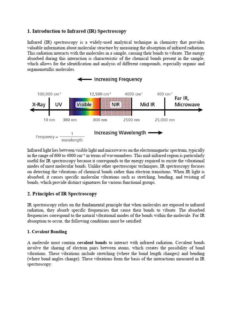 Assignment On IR Spectros | PDF | Infrared Spectroscopy | Molecules