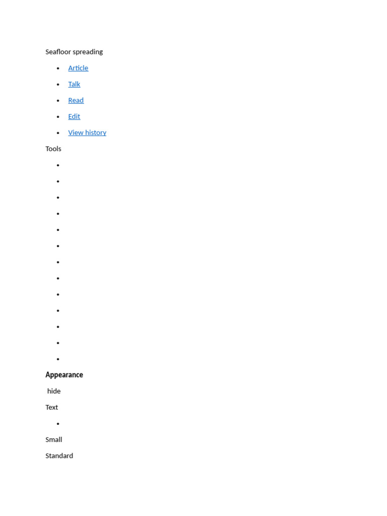 Seafloor Spread | PDF | Plate Tectonics | Rift