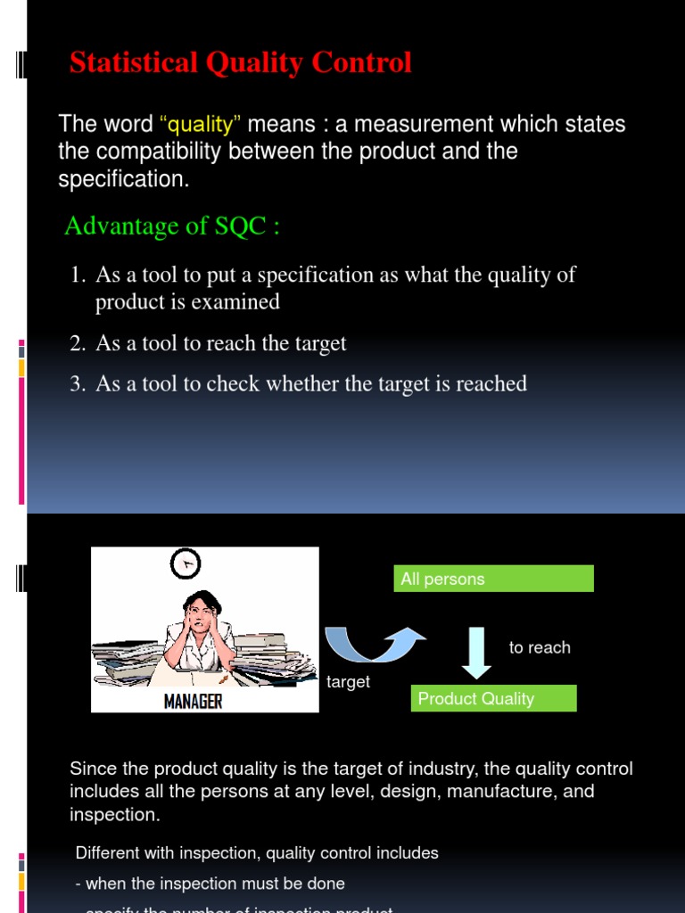 Statistical Quality Control: Advantage of SQC | PDF | Quality (Business ...