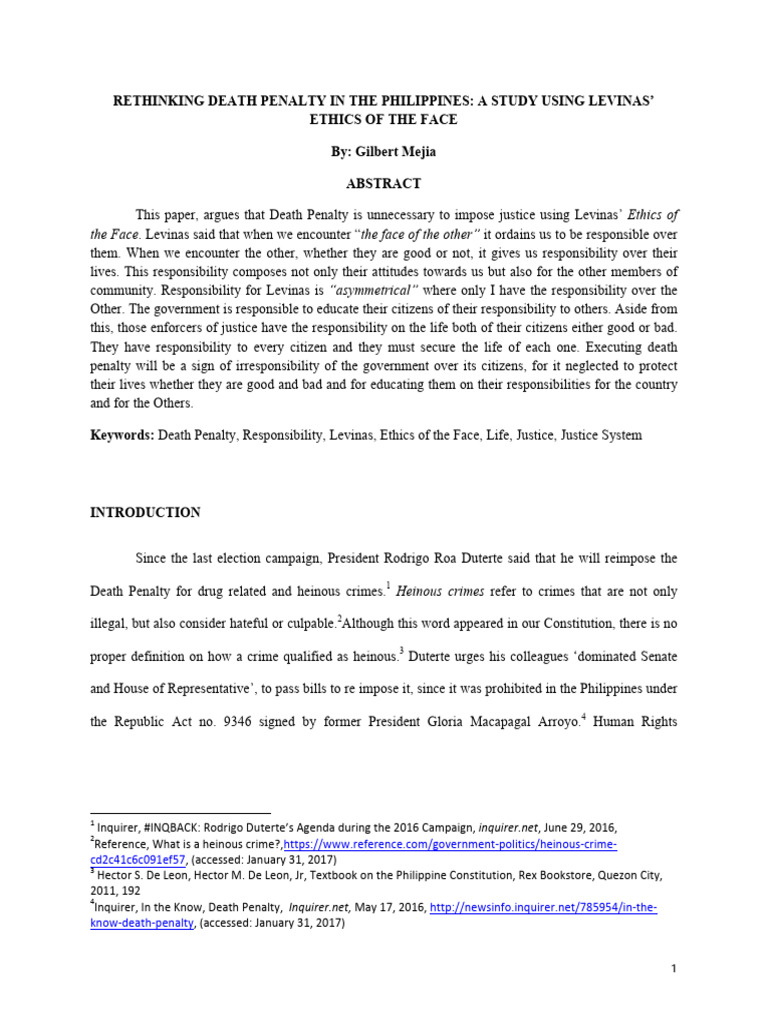 Full Paper Rethinking Death Penalty | PDF | Justice | Crime & Violence