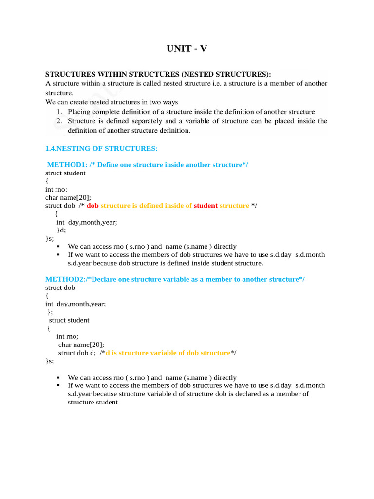 unit5-2(PPS) | PDF | Pointer (Computer Programming) | Integer (Computer Science)