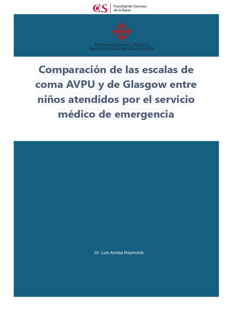 Vite Tolozano Tarea Avpu VS Glasgow | PDF | Coma | Neurología