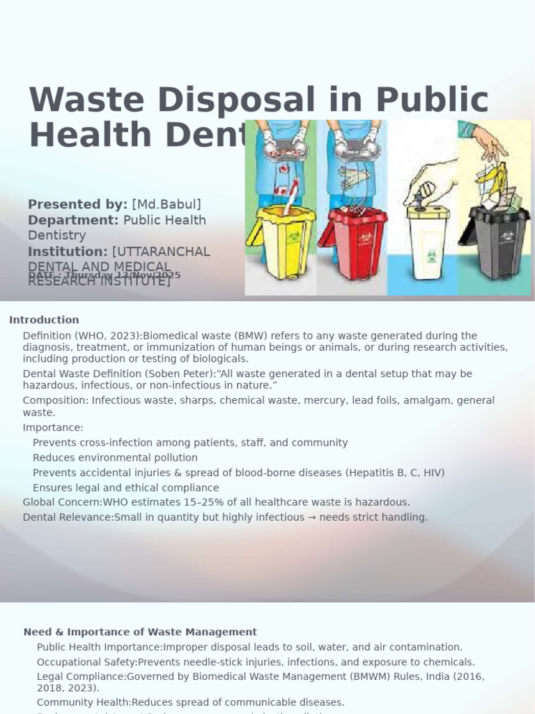 Presentation PHD | PDF | Waste | Waste Management