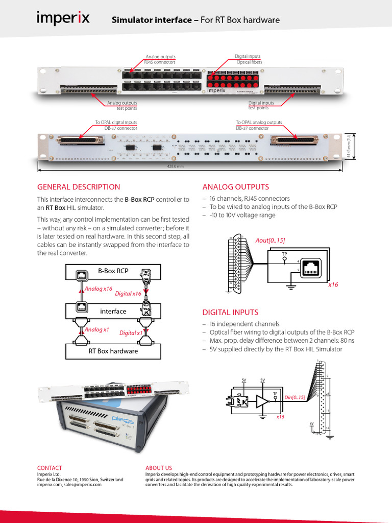 RT Box Hardware Simulator Interface | PDF | Power Supply | Manufactured ...