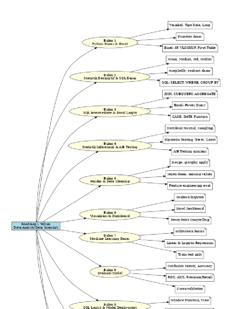 Roadmap Mindmap Detailed | PDF